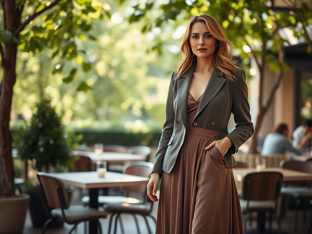 Het Verschil Tussen Een Klassieke en Moderne Blazer Met Lange Jurken ...